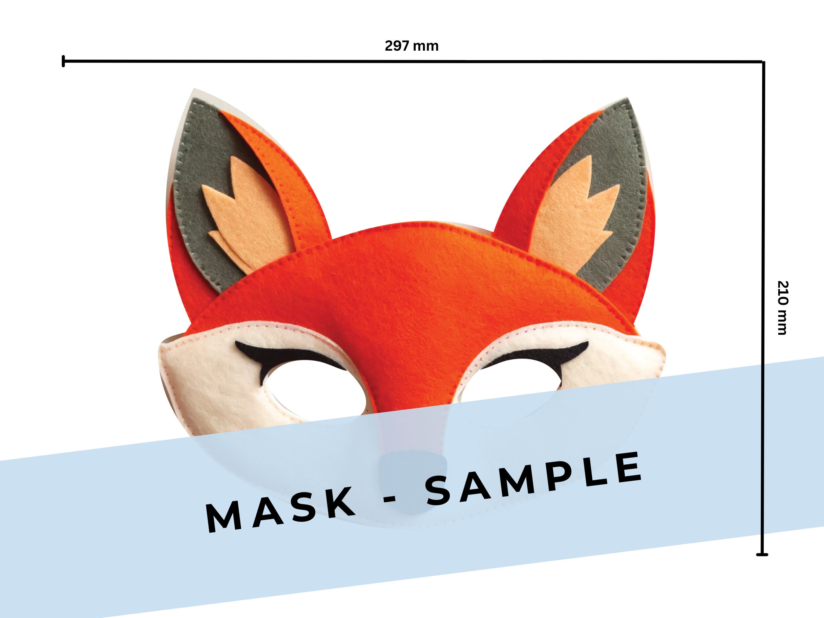 Felt Woodland Animal Mask Patterns Printable Mask, Coloring Page & Felt ...