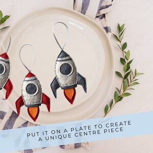 DIY Felt Rocket Pattern - Versatile Craft Sewing Project for Ornaments ...