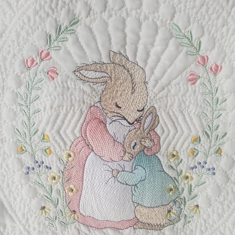 Embroidered Baby Quilt - Etsy