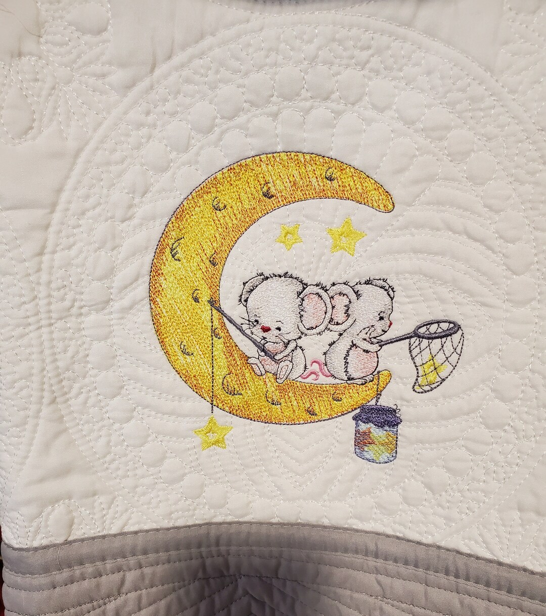 Embroidered Baby Quilt, Heirloom Baby Quilt, Monogrammed Baby Quilt ...