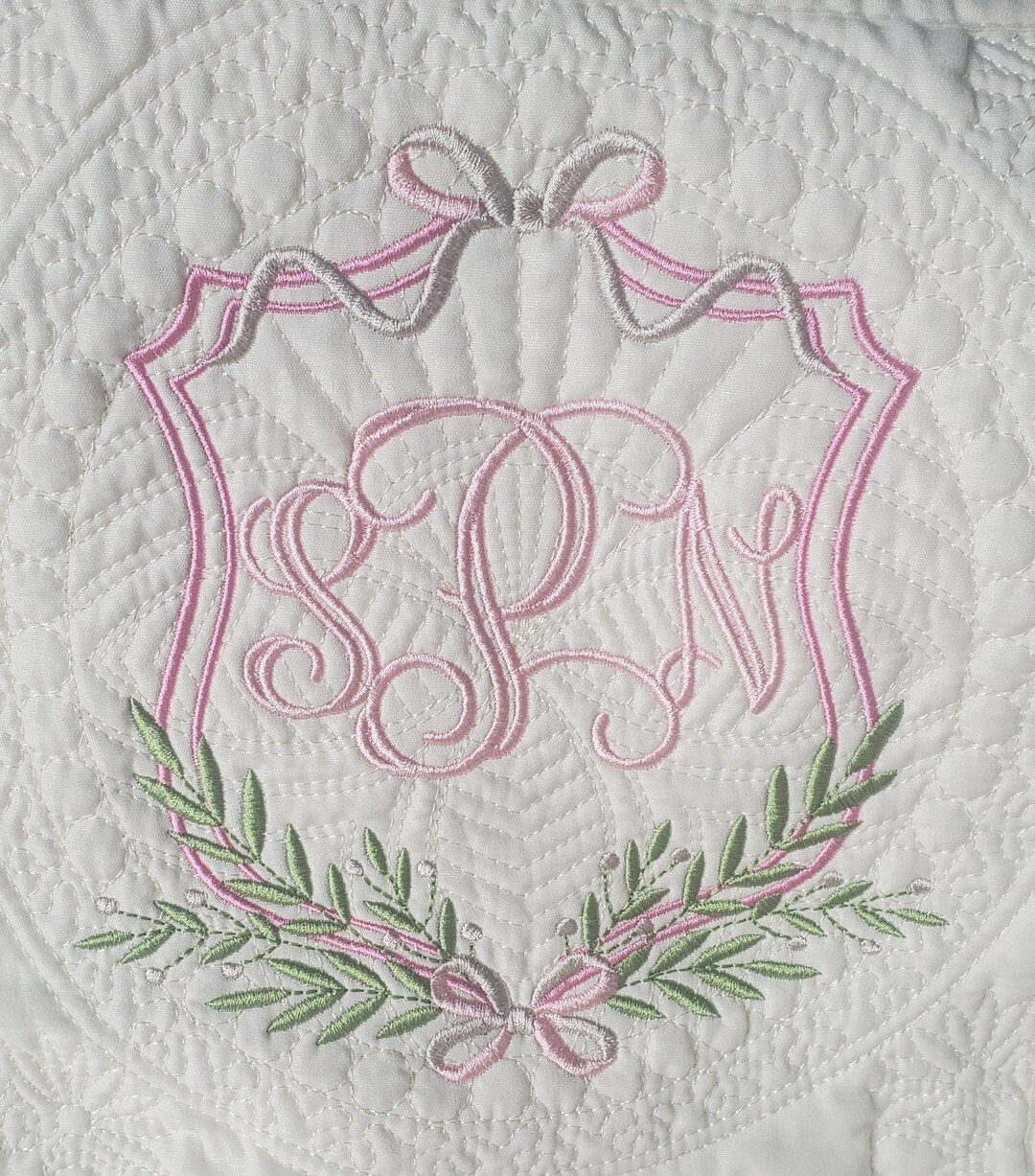 Embroidered Baby Quilt, Monogrammed Baby Blanket, Personalized Baby ...