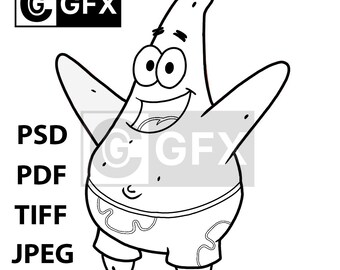 Patrick Star Svg - Etsy