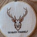 Go Buck Yourself Hand Embroidered Handmade Hoop Decor - Etsy
