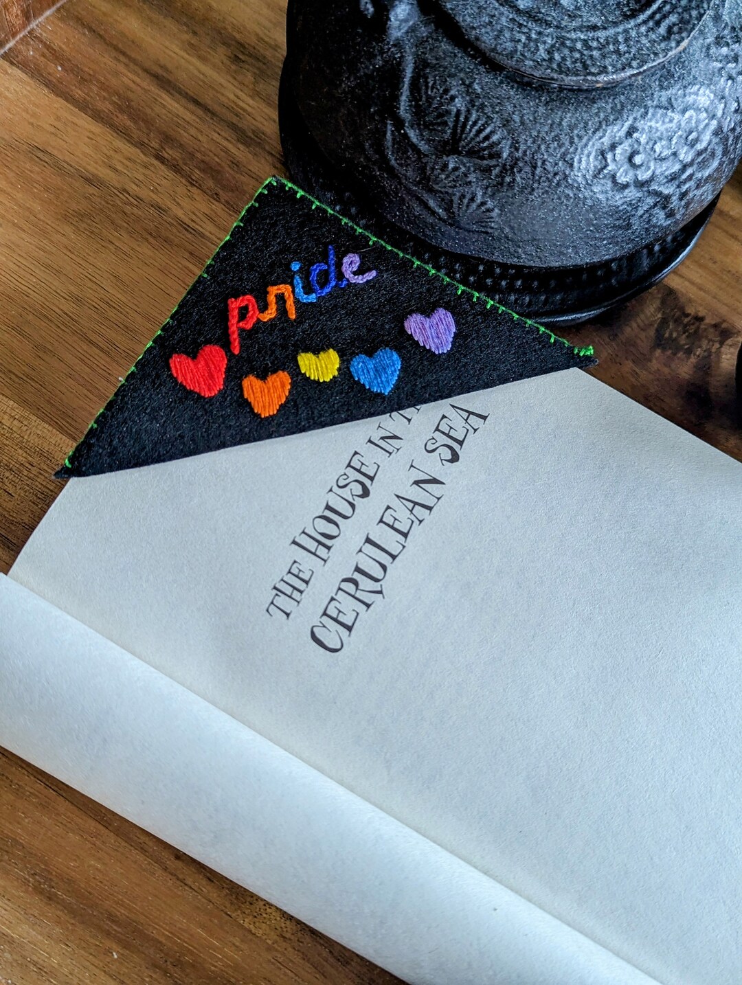 Corner Bookmark PATTERN Gift Present Book Lover Accessory PRIDE Hearts ...