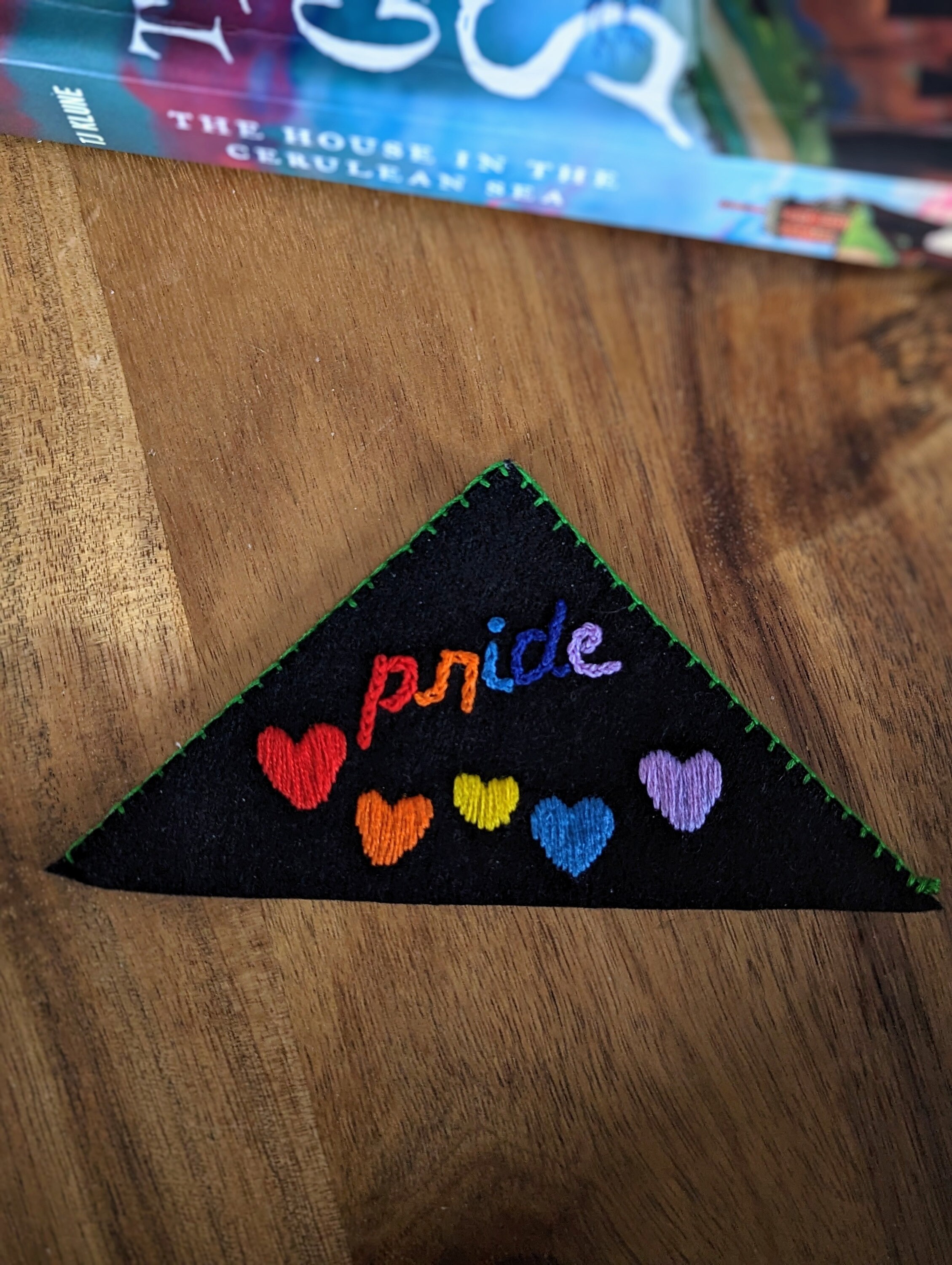 Corner Bookmark PATTERN Gift Present Book Lover Accessory PRIDE Hearts ...