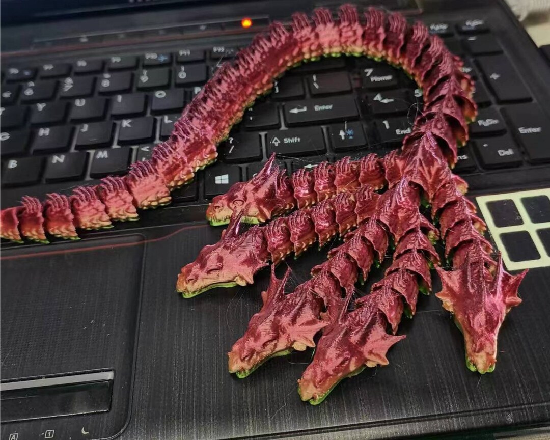 Mythical Hydra Poseable 3D Printed Dragon Ornament Hydra - Etsy