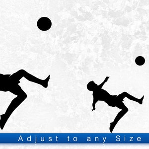 Bicycle Kick Silhouette - Printable Digital Download Svg, Png, Eps ...