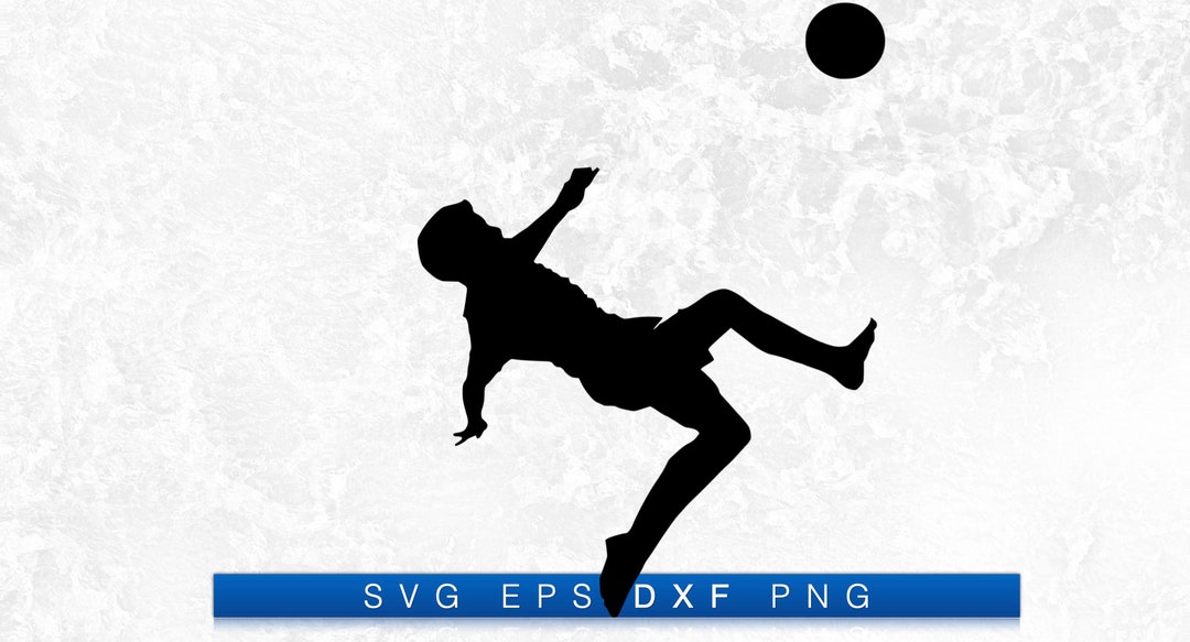 Bicycle Kick Silhouette - Printable Digital Download Svg, Png, Eps ...