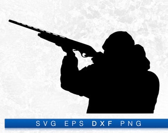 Man With Shotgun Svg - Etsy