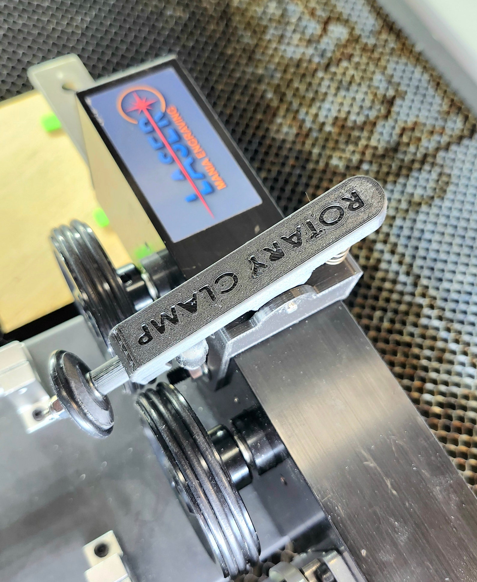 NEW! Laser Rotary Clamp Down With Stoper Extra Long Arm Clamp for ...