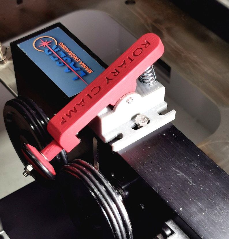 Rotary Clamp EXTENDED Arm Rotary Attachment Clamp - Fits Epilog Version ...