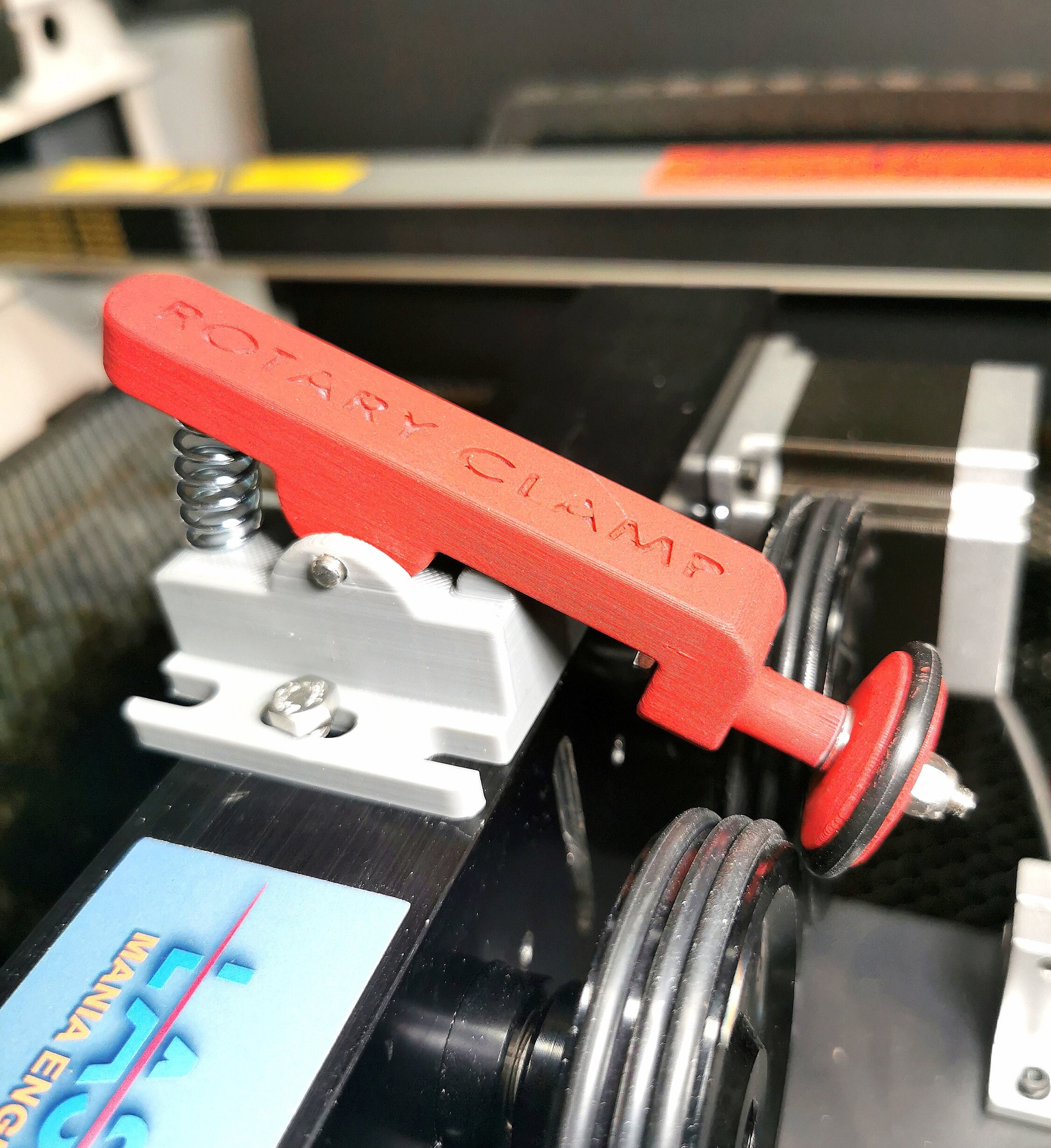 Rotary Clamp EXTENDED Arm Rotary Attachment Clamp - Fits Epilog Version ...