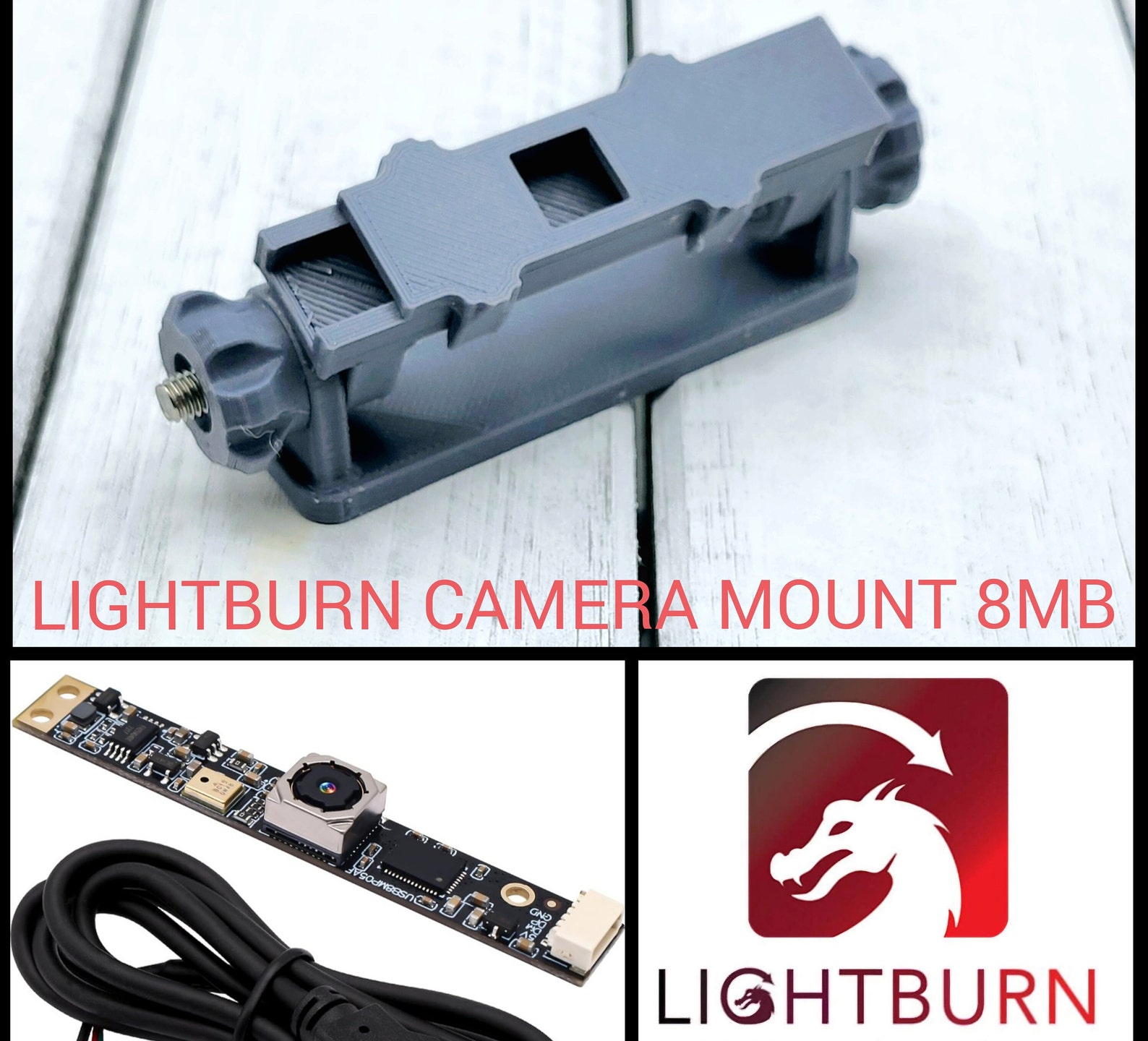 Lightburn Amazon Camera Mount CO2 Laser Machines Vision Camera Mount ...