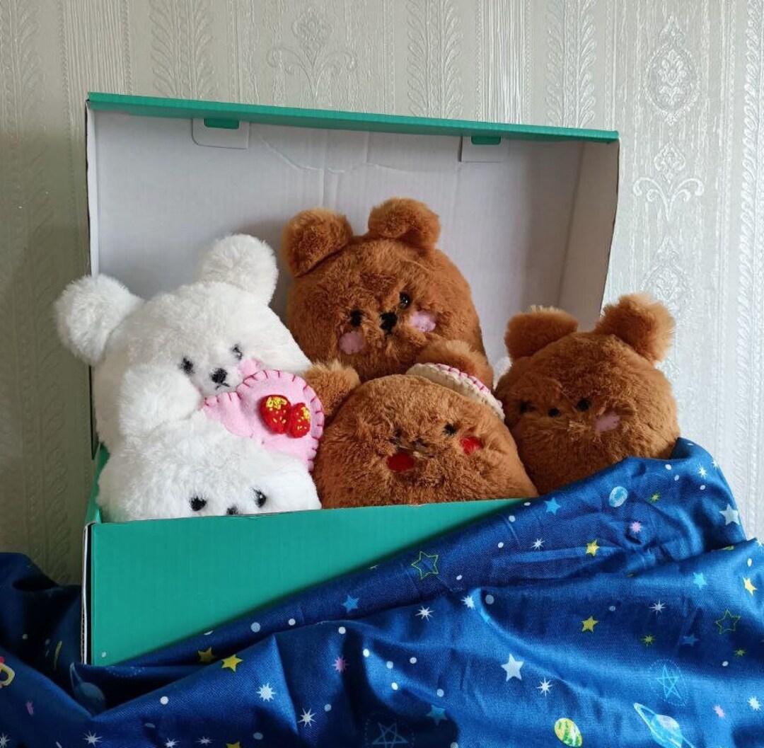 Pac-man Spooky Beary Ghosts, Small Plushies, Anxiety Plushies, Comfort ...