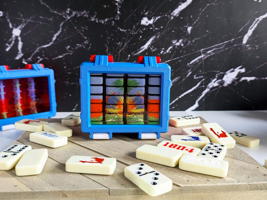 Engraved Haitian Flag Domino Set – Custom “ayiti” Heritage Game - 28 ...