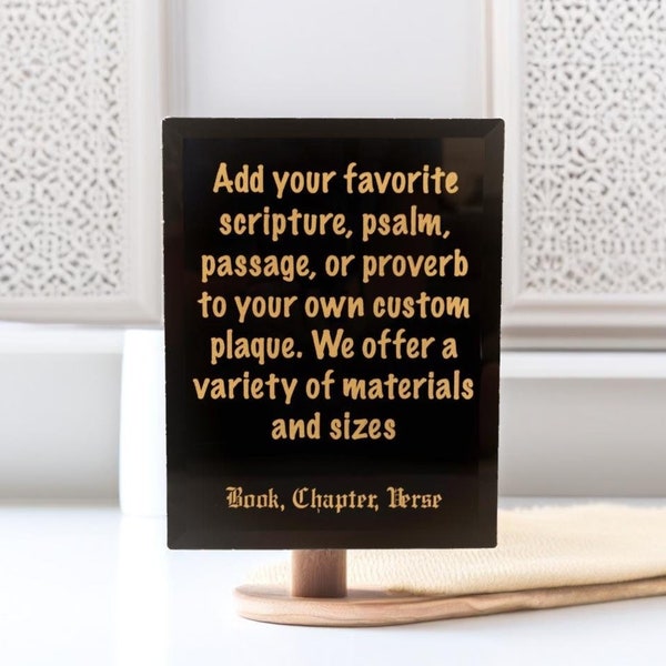 Scripture Plaque - Etsy