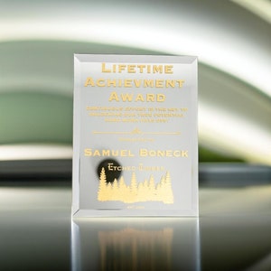 Custom Color Glass Award Plaque, Custom Award Glass, Awards and ...