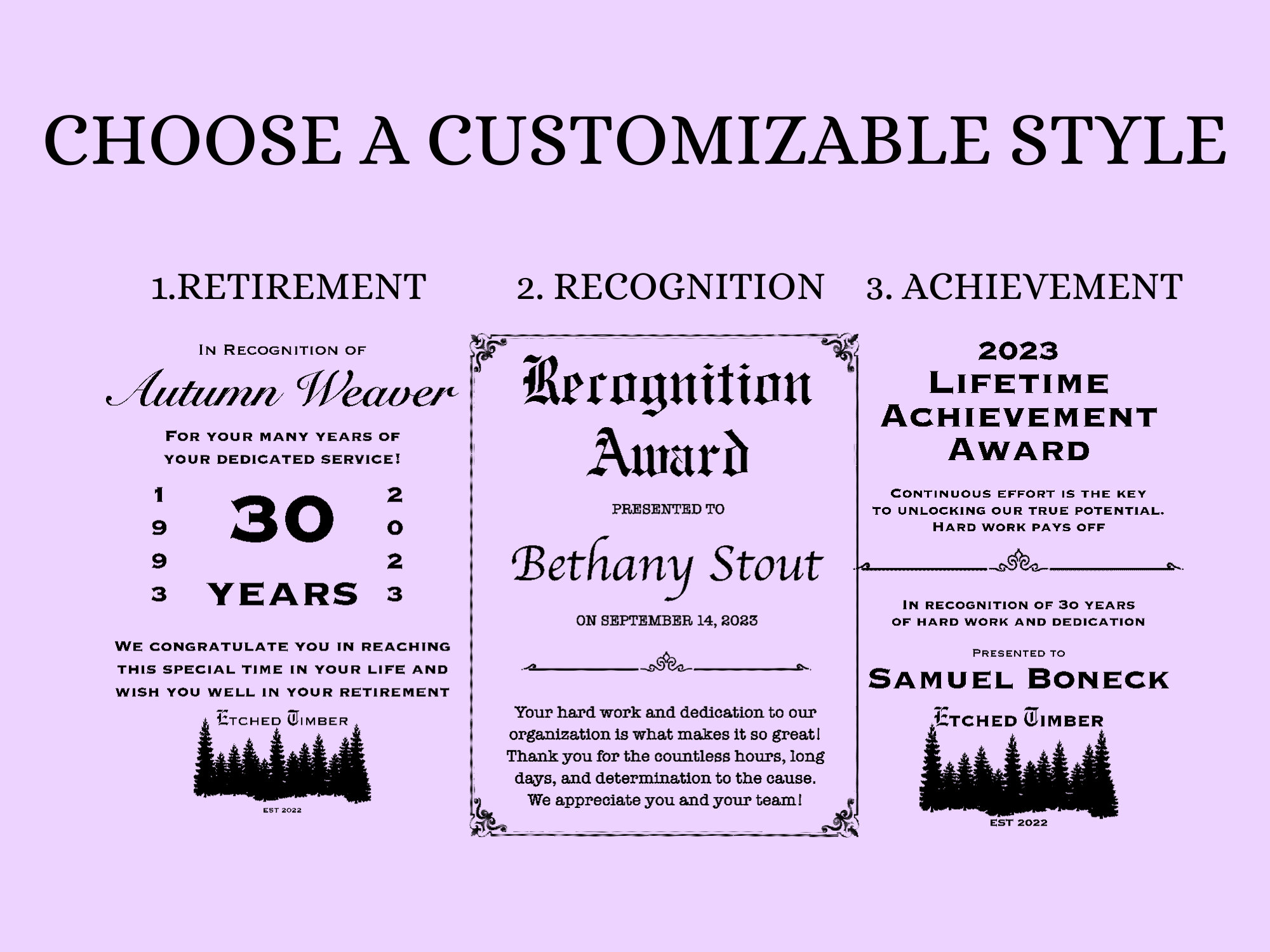 Cherry & Gold Trophy Plaque, Retirement Award Plaque, Retirement Gifts ...