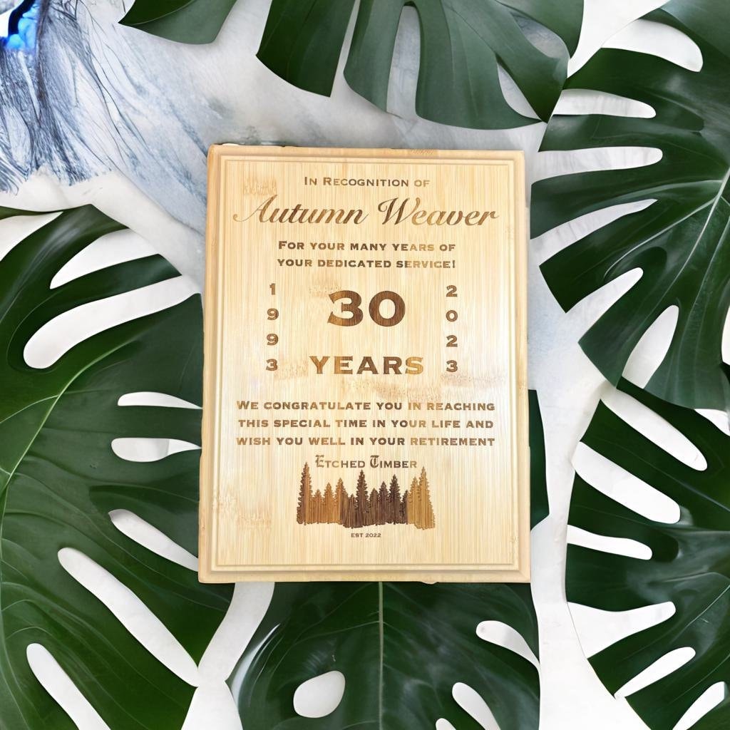 Personalized Oak Award Plaque, Custom Appreciation Plaque, 9x12 Plaques ...