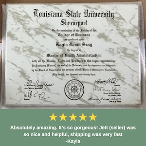 Handcrafted Diploma Frame, Custom Engraved Diploma Certificate ...
