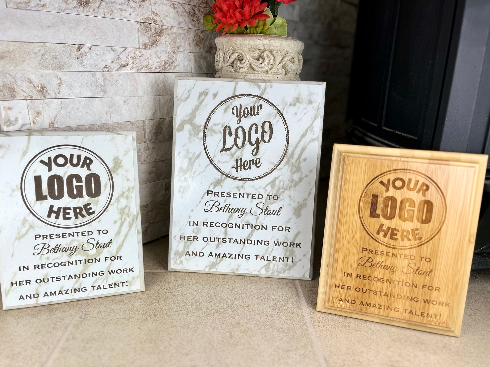 Custom Oak Award Plaque, Award Plaque Custom, MVP Award, Award Plaque ...