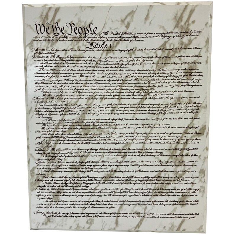 Handcrafted U.S. Founding Document Plaque – Constitution, Declaration ...