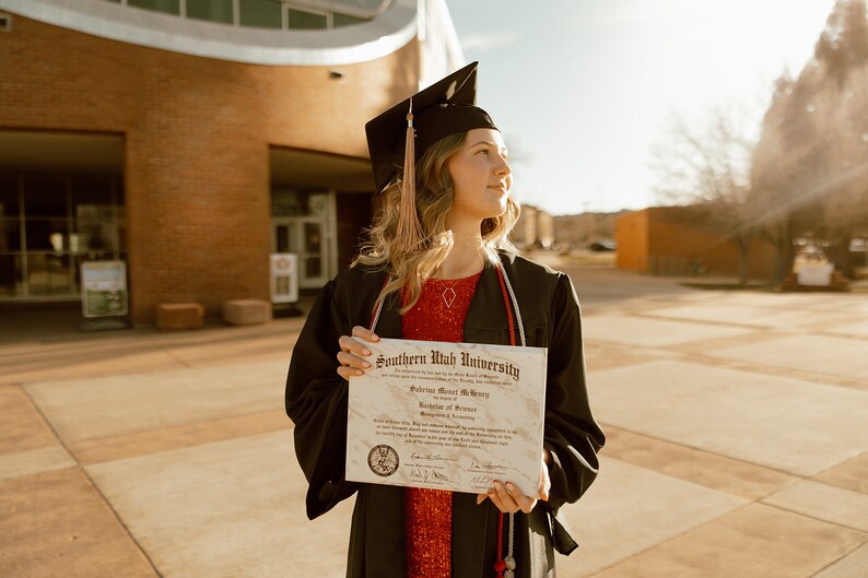 High School Diploma Plaque Graduation Gift Custom Diploma - Etsy