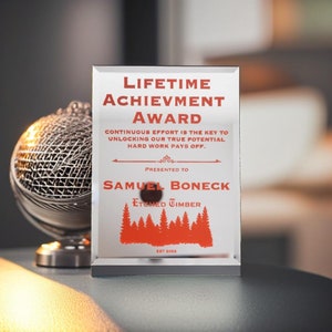 Award Glass Plaques, Customizable Awards, Employee Awards, Mirrored ...