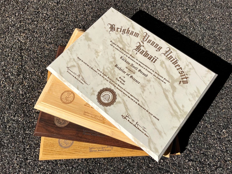 Metal Certificate Award, Diploma Frame Custom, Diploma Plaque, Diploma ...