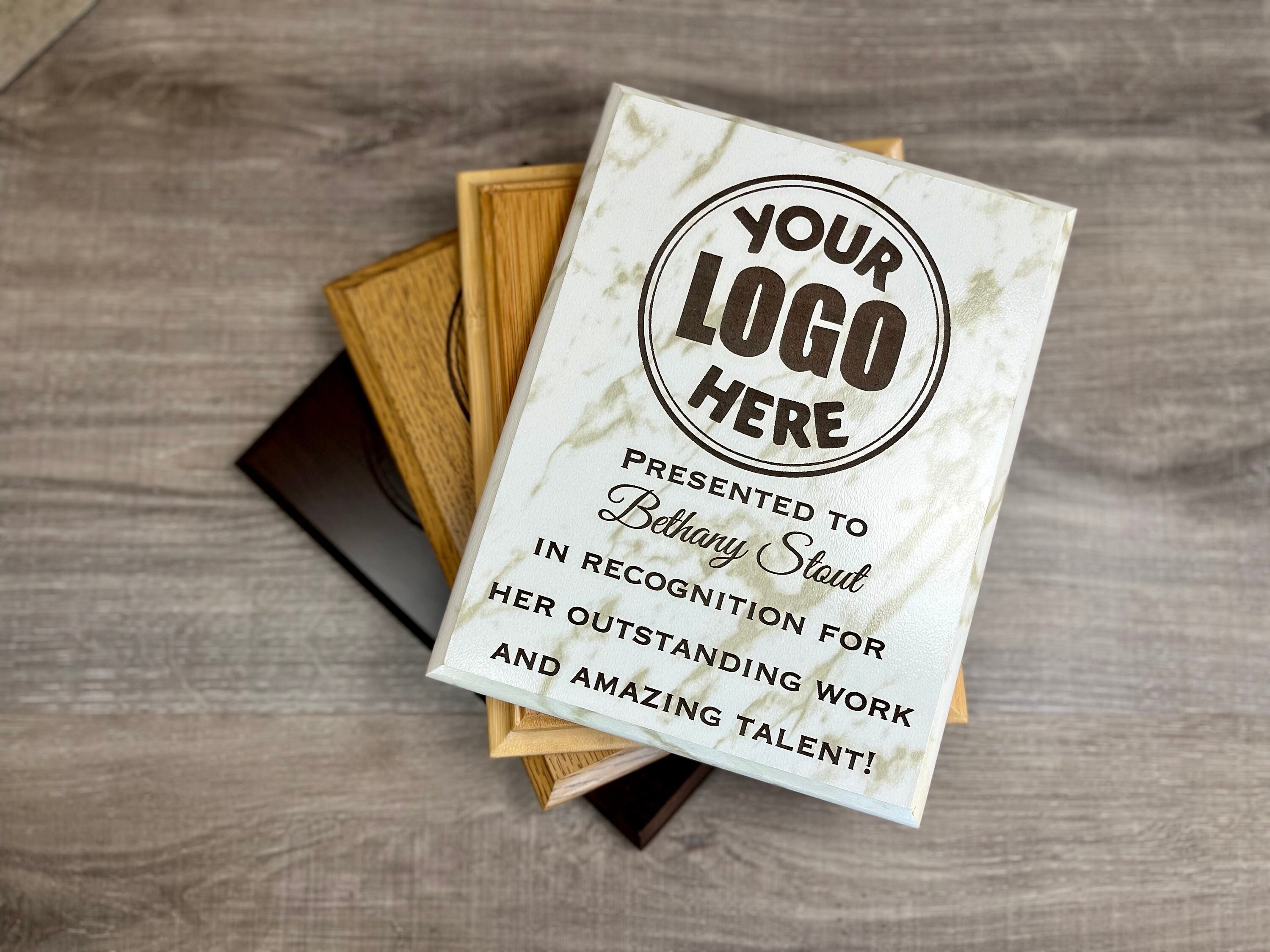 Custom Oak Award Plaque, Award Plaque Custom, MVP Award, Award Plaque ...