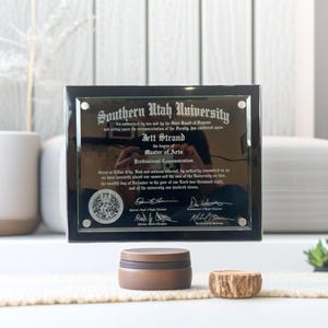Marble Diploma Frame, Custom Degree Frame, College Graduation Gift ...