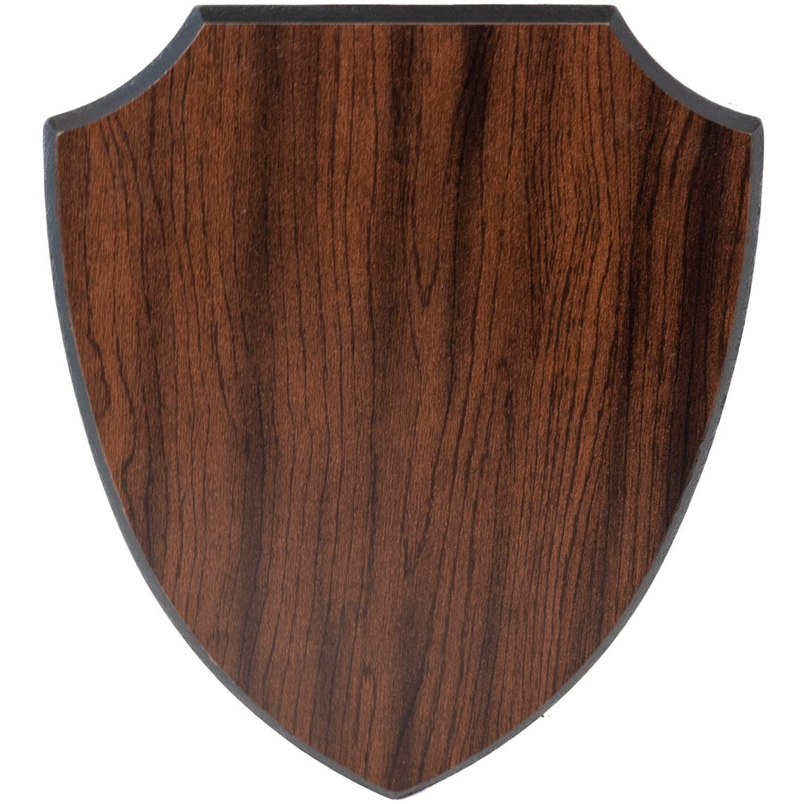 Shield Plaque Blank Cherry Finish Display Multiple Sizes for Engraving ...