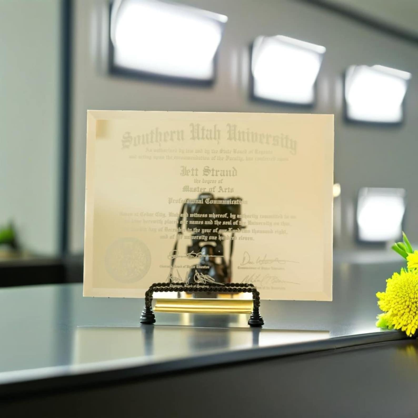 High School Diploma Plaque, Graduation Gift, Custom Diploma Certificate ...