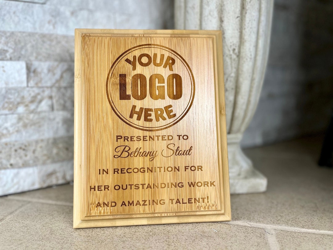 Bamboo Award Plaque, Awards Plaque Custom, MVP Award, Award Plaque ...