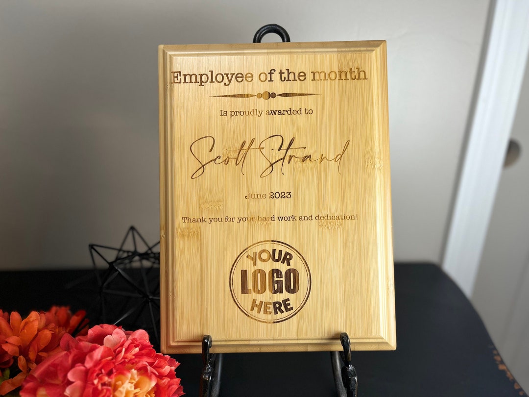 Genuine Bamboo Award, Employee of the Month, Employee Gift, Appreciation Award, Employee Trophy ...