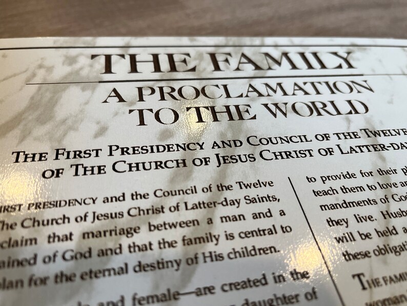 LDS Faith Plaques LDS Women Gifts the Family Proclamation - Etsy