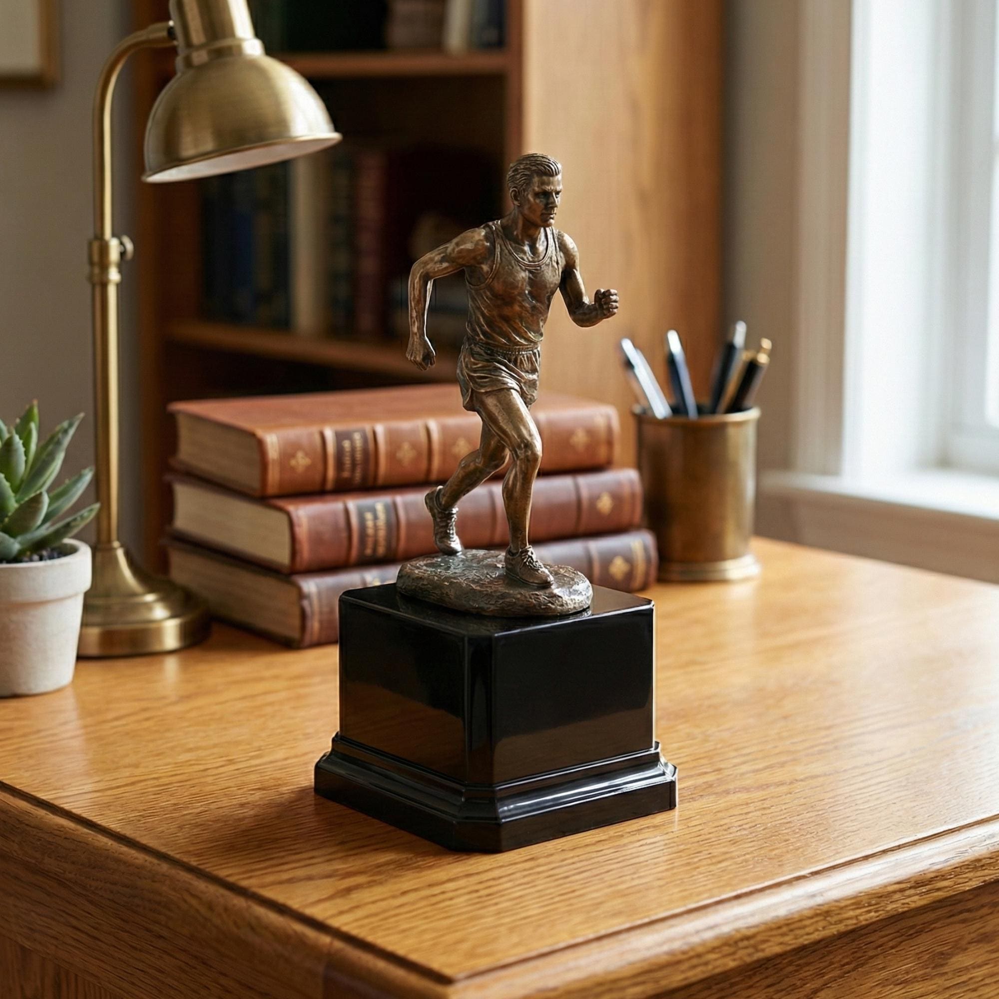 Premium Black Gloss Display Base – Weighted Square Pedestal for ...