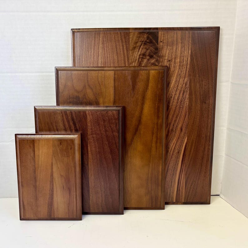 Genuine Walnut Blank Plaques – Award & DIY Engraving Boards | 100% ...