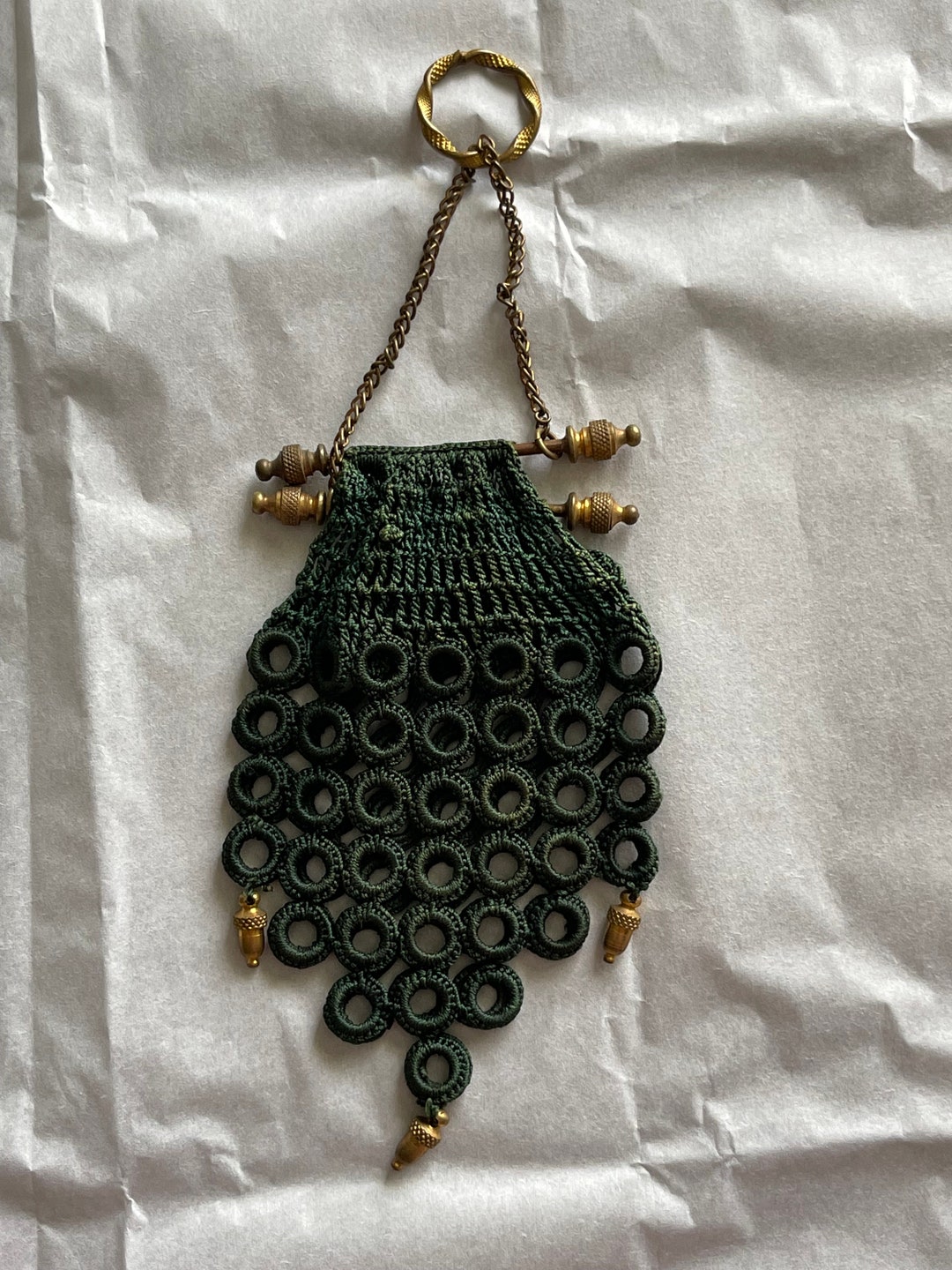 RARE Antique Original Early to Mid 19th Century Victorian Miser Purse ...