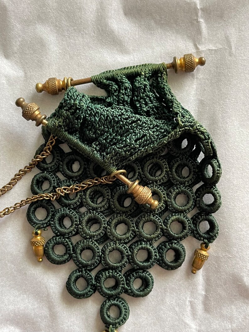 RARE Antique Original Early to Mid 19th Century Victorian Miser Purse ...