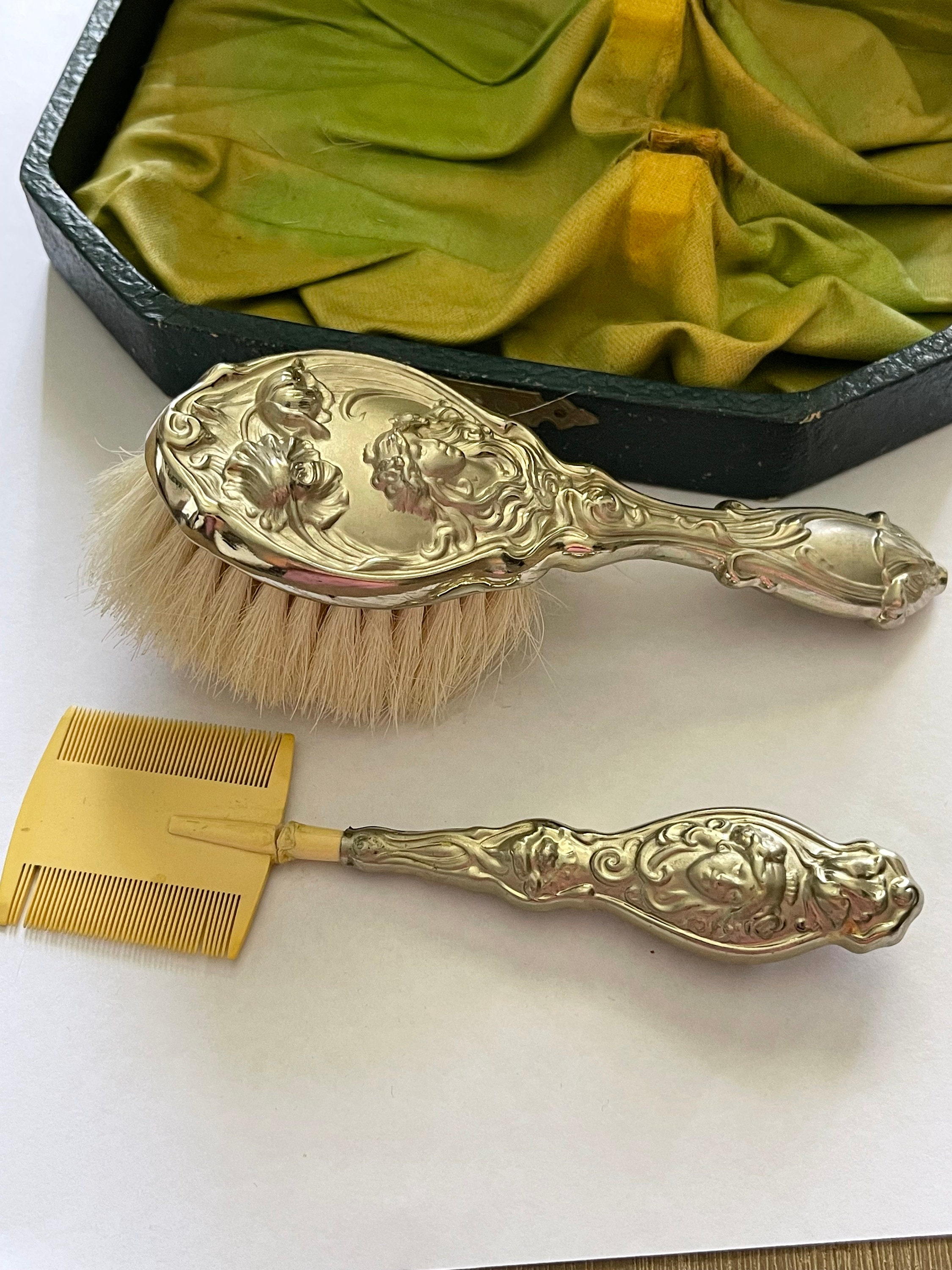 Antique Original Purse/reticle and Brush and Comb Victorian - Etsy