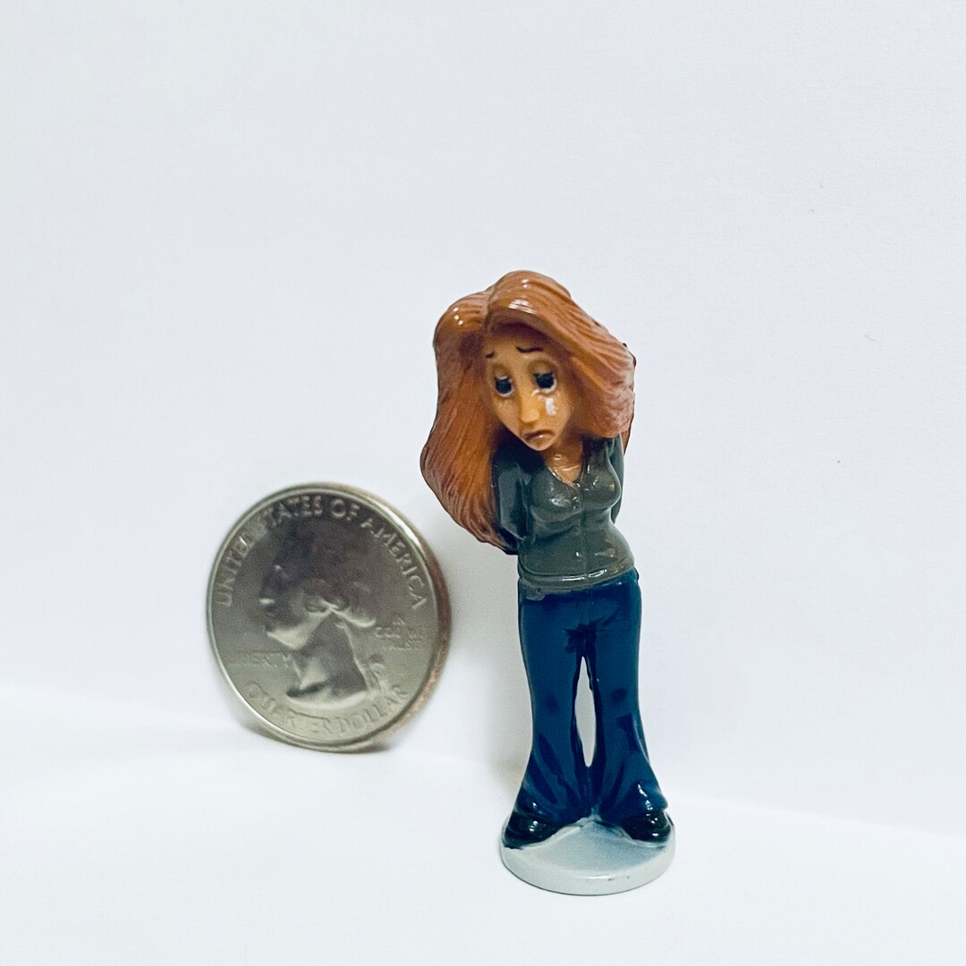 Teardrop Crying Lady Miniature Woman Mini Figure - Etsy