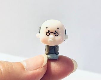 Dolls House Grandpa Grandfather Old Man Gentleman Miniature Porcelain ...