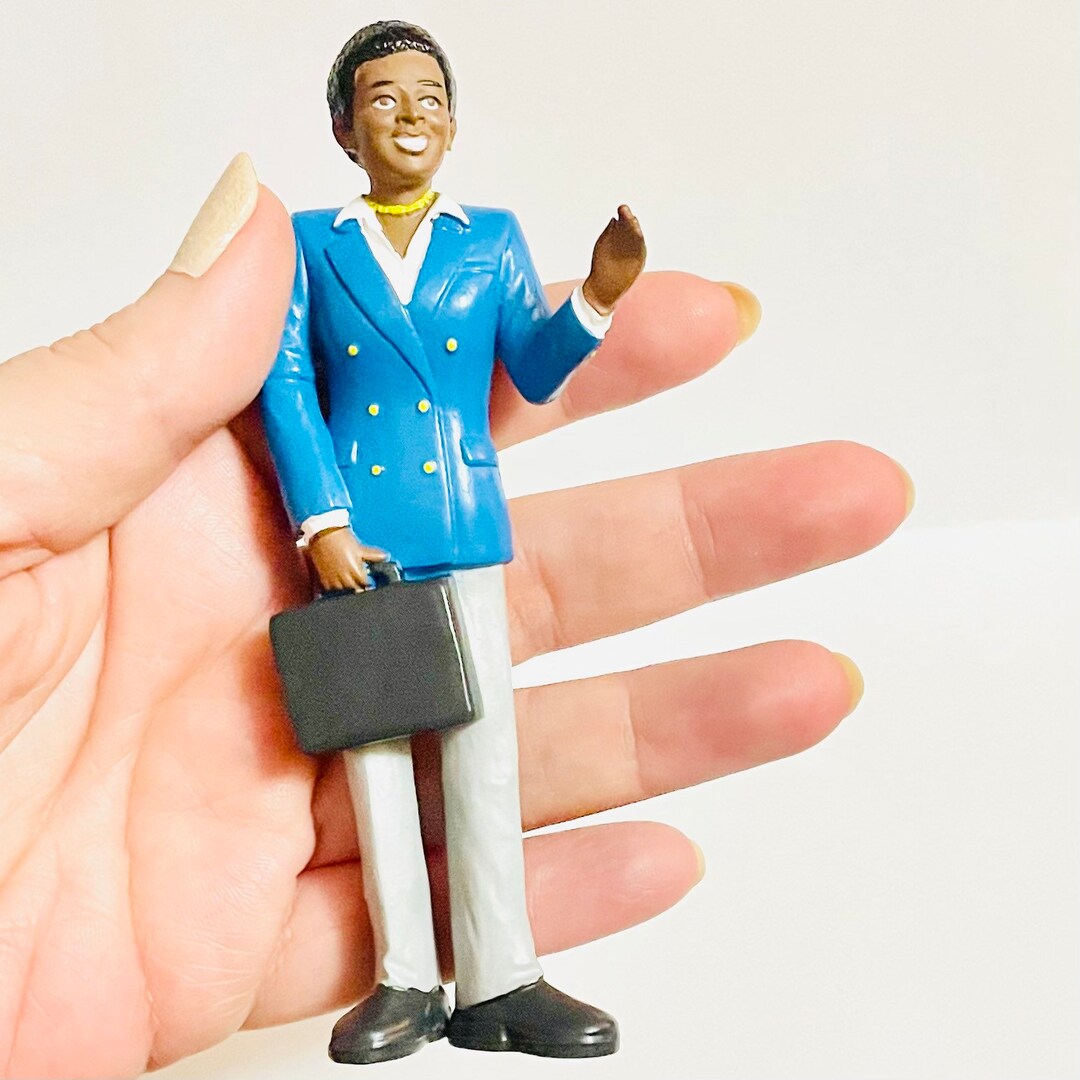 African American Business Woman With Briefcase Miniature Figure Mini ...