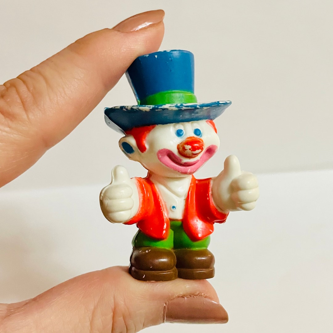 Vintage 1980s MEGO Miniature Clown Mini Figure Figurine Blue Top Hat - Etsy