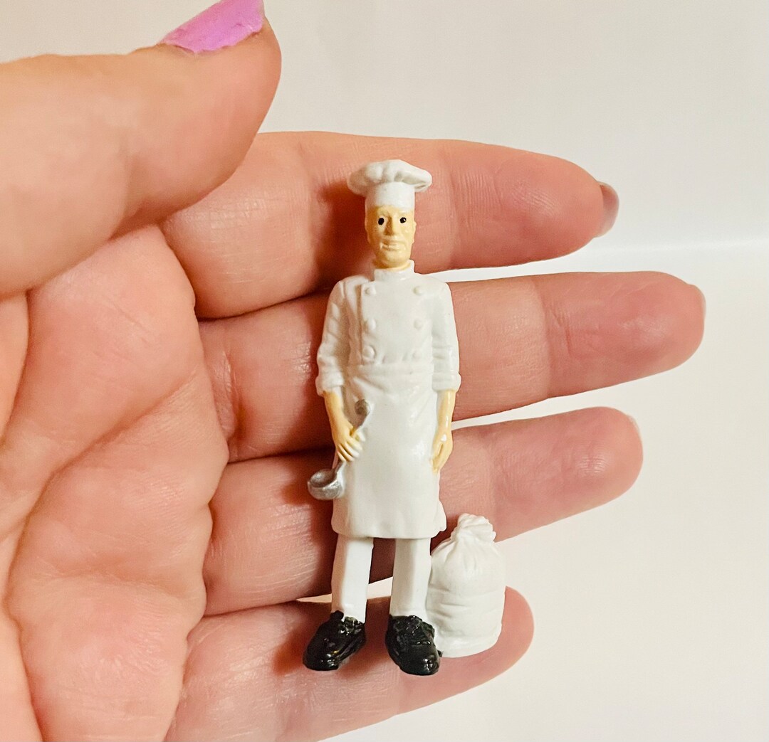 Chef Baker Cook Miniature Figure Mini Professional - Etsy