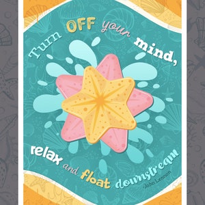 Beatles Float Downstream Digital Poster - Etsy