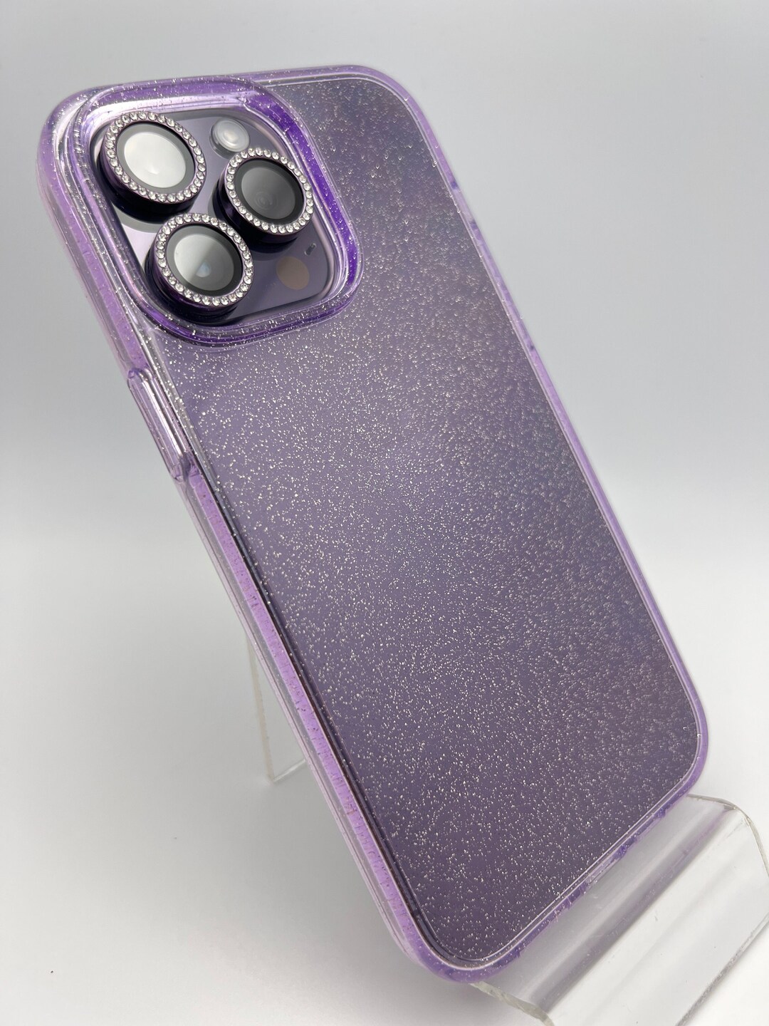 Purple Sparkly Case FREE Glittery Back Camera Protector - Etsy