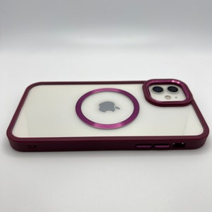 CLEAR RED Magsafe for iPhone 11 Metallic - Etsy