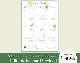 Classroom Birthday Chart - Etsy